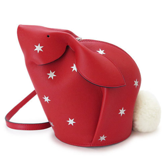 Loewe | Bags | Loewe Pochette Mini Bag Bunny Rabbit Star Red | Poshmark